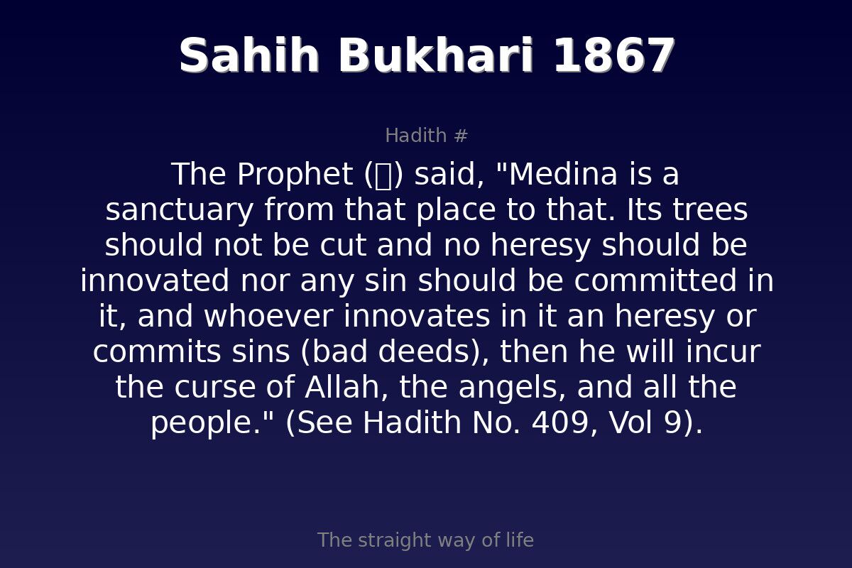 Sahih Bukhari 1867 - Authentic Hadith Collection